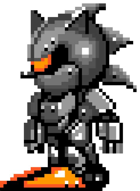 Pixilart Silver Sonic By Titaniumpixelar