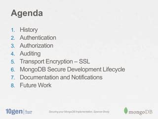 Security Features In MongoDB PPT