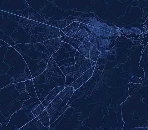 Ragusa Dark Blue Vector Map Boundless Maps