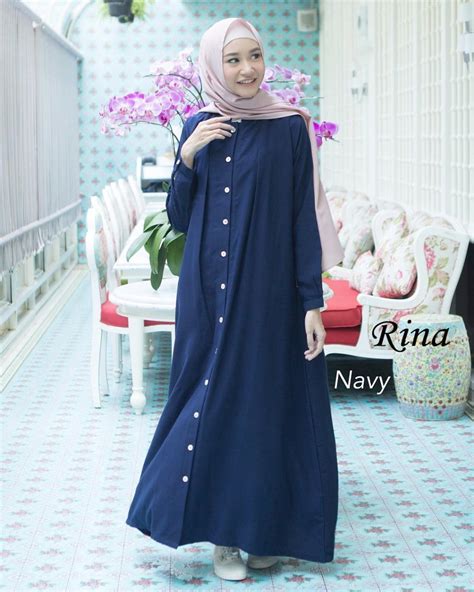 Kombinasi Warna Baju Biru Wardah Yang Menarik Gamis