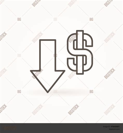 Devaluation Arrow Vector And Photo Free Trial Bigstock
