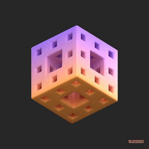 Premium Psd 3d Rendering Abstract Gradient Object Art Geometric Shapes