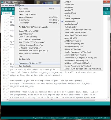 Attiny Programmer For Arduino Uno Trybotics