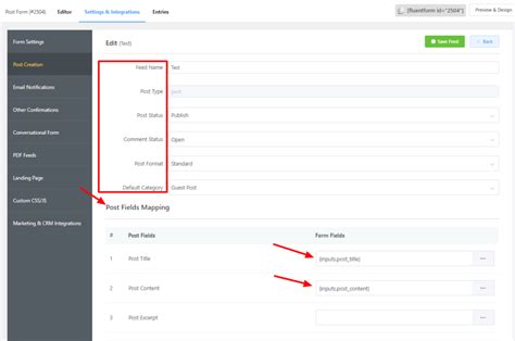 how to use acf in post creation form wp manage ninja