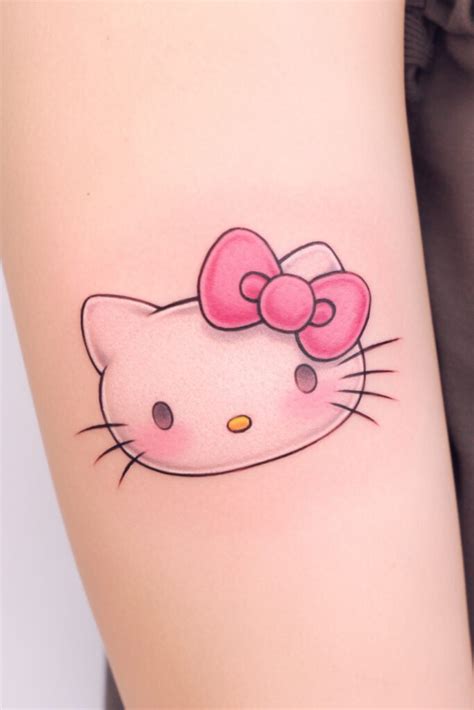 20 Adorable Small Hello Kitty Tattoo Ideas Youll Want To Copy Refined Aesthetique