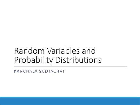 Ppt Random Variables And Probability Distributions Powerpoint