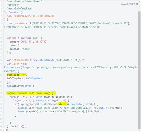 Arcgis Maps Sdk Javascript Trouble Adding And Populating Field On The