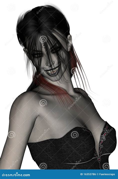 Beautiful Sexy Gothic Female Vampire Stock Illustration Illustration Of Halloween Dark