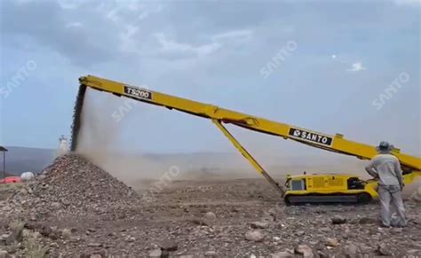Tracked Mobile Stacker Used In Djibouti Santo Heavy Industry Machinery Co Ltd