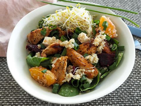 Kyllingsalat Med Quinoa Rødbet Og Appelsin Delichas