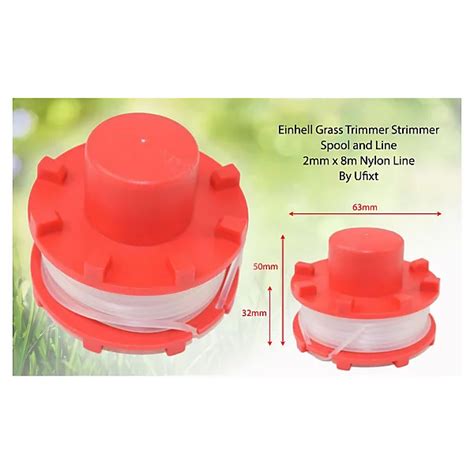 Einhell Grass Strimmer Trimmer Spool And Line 2mm X 8m By Ufixt