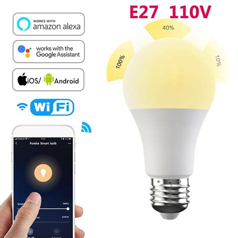 Dimbare Smart Wifi Lamp 15W E27 B22 Koud Warm Sl Grandado
