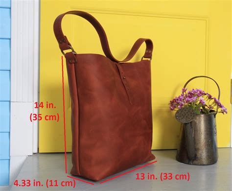 Leather Hobo Bucket Bag Purse Free Personalization Etsy