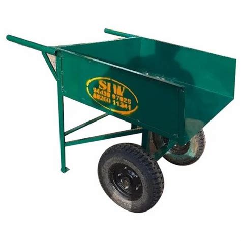 1000mm Mild Steel Material Handling Double Wheel Barrow At Rs 5500unit