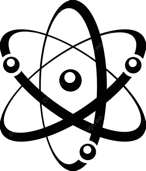Atom Icon Chemistry Apple Core Shape Vector Chemistry Apple Core