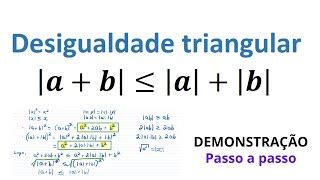 DESIGUALDADE TRIANGULAR DEMONSTRAÇÃO PASSO A PASSO Doovi