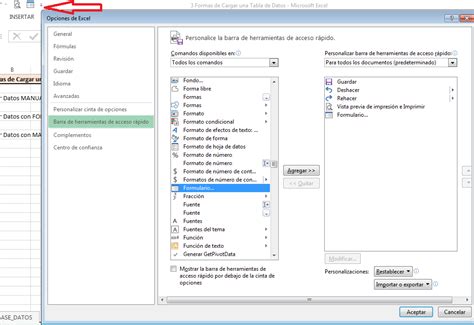 Excel Cursos y Plantillas Contables Cómo cargar una Base de Datos en
