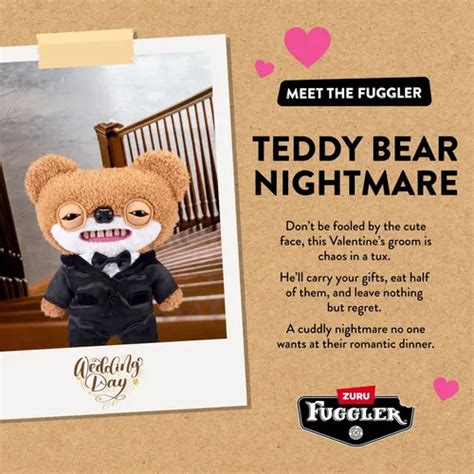 2pc Fuggler Wedding Day Monster Plush Toys 22cm Meses Sin Interés