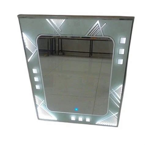 Acrylic Type Decorative Bathroom Wall Mount Led Glass Mirror Size 4