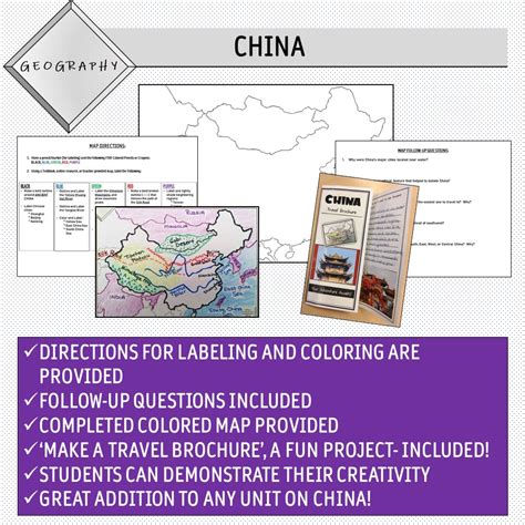 China Map Activity Ancient China Label And Color Classful