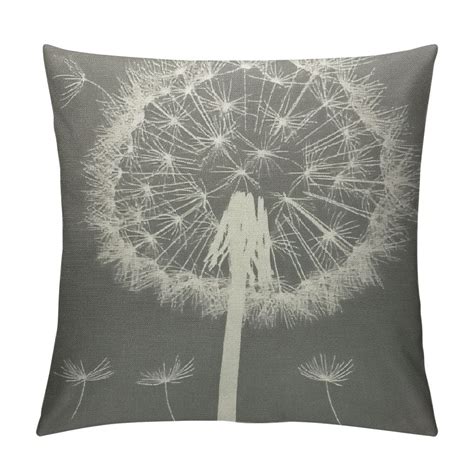 Autua Dandelion Graphic Decorative Pillow Cover For Home Couch Living