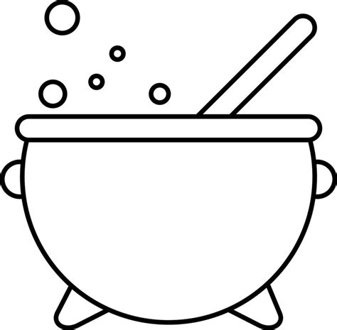 Fly Bubble Cauldron Icon In Black Outline 24154147 Vector Art At Vecteezy