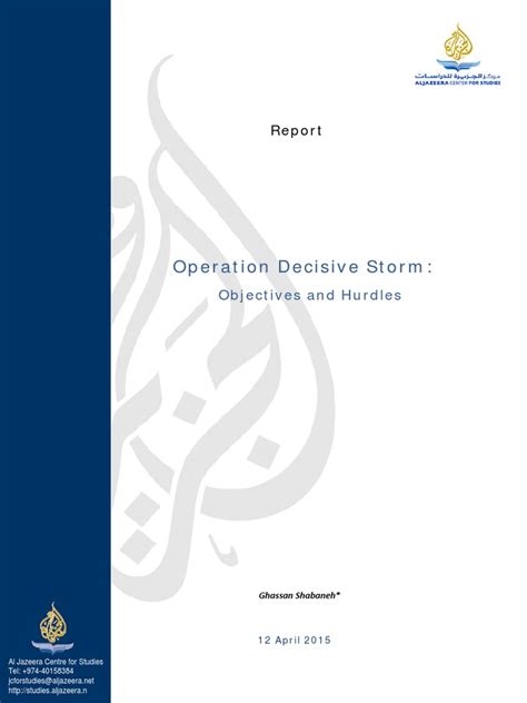 Operation Decisive Storm Pdf Houthis Gulf Cooperation Council