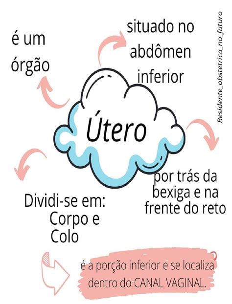 útero mapa mental Enfermagem em Ginecologia e Obstetrícia