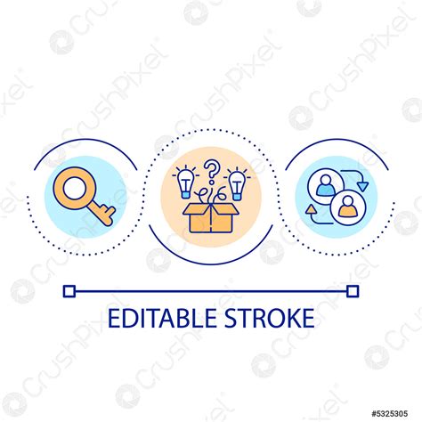 Collecting Ideas From Team Loop Concept Icon Stock Vector 5325305