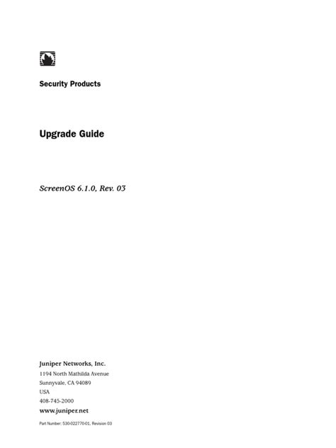 Upgrade Guide Juniper Ssg Pdf Booting Command Line Interface