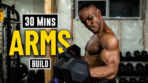 30 Minute Dumbbell Arms Workout Biceps And Triceps Build Muscle 10