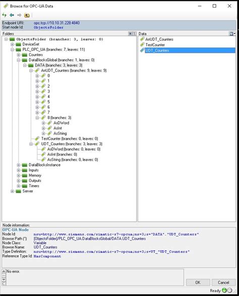 Opc Labs Variable Array Element Live Mapping In Opcua Opc Labs