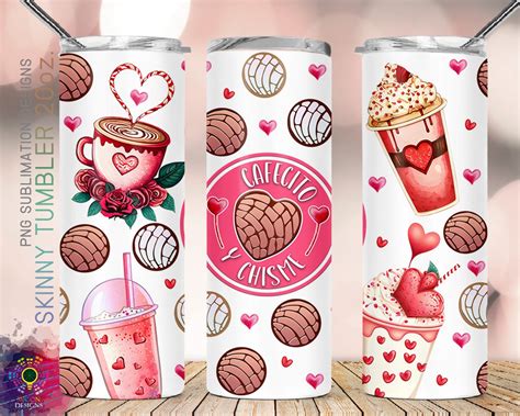 20oz Skinny Tumbler Cafecito Y Chisme Png Sublimation Designs Etsy