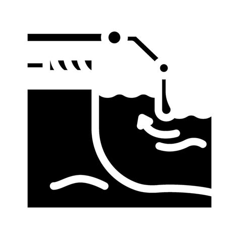 Wave Energy Harvesting Glyph Icon Vector Illustration 41500851 Vector