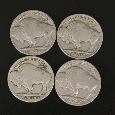 166 Buffalo Nickels All With Dates Ebth