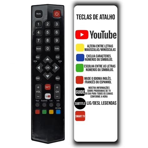 Controle Remoto Compatível TV Semp Toshiba