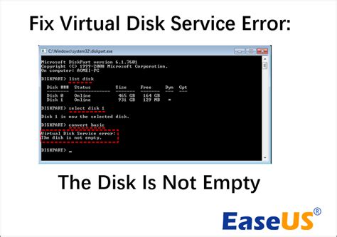 Fix Virtual Disk Service Error The Disk Is Not Empty 100 Working