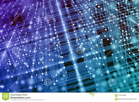 Abstract Polygonal Lights Background Stock Illustration Illustration