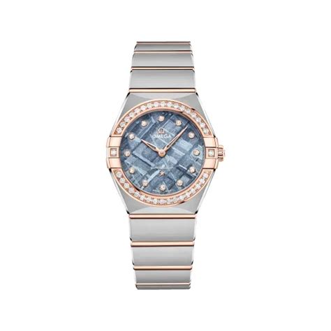 欧米茄omega 星座系列 星座系列 28 Mm 精钢 Sedna™ 18k金表壳 搭配 精钢 Sedna™ 18k金表链 13125