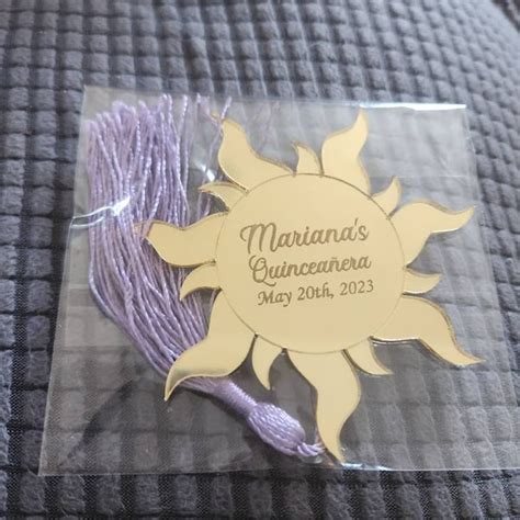 Tangled Sun Favors Quinceañera Favors Princess Party Sweet 16 Party