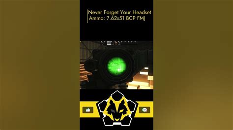 Never Forget Your Headset Escape From Tarkov Youtube