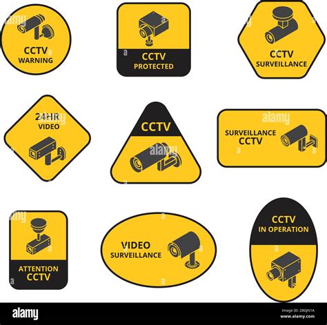 Security Camera Cctv Surveillance Outdoor Television Cameras Vector