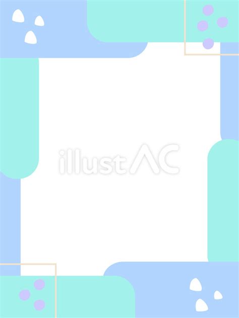 Free Vectors Refreshing Geometric Pattern Frame Background