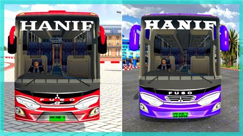 Hanif Fuso Bus Skin For Bussid Bus Simulator Indonesia Hanif Bus