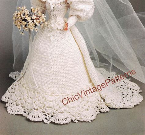 Fashion Doll Crochet Wedding Dress Pattern Chicvintagepatterns