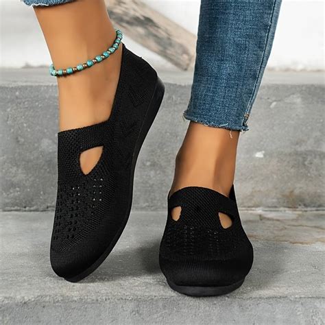 Womens Slip On Loafers Flat Shoes Zip Decor Running Walking Temu