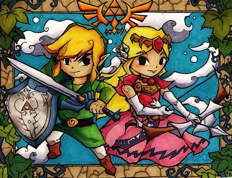 Legend Of Zelda Wind Waker Wallpaper Stained Glass