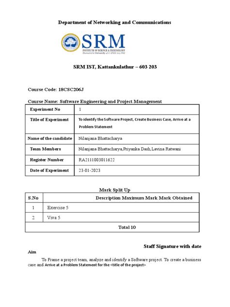 18csc206j sepm ex 1 pdf world wide web internet and web