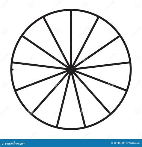 Secciones Del Icono Del Diagrama De Tarta Del Gráfico Circular Del