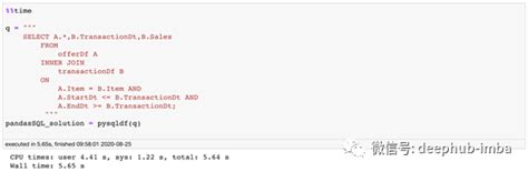PandaSQL一个让你能够通过SQL语句进行pandas的操作的python包 腾讯云开发者社区 腾讯云